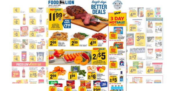 Food Lion Weekly Ad (6/10/26 – 6/16/26) Early Ad Preview